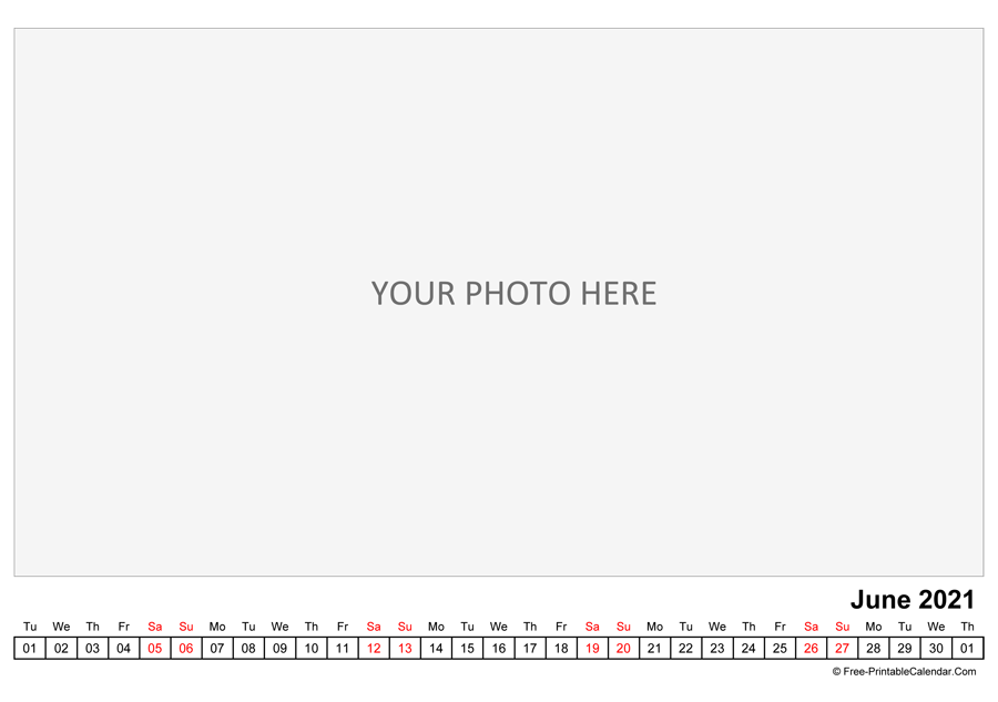 2021 Photo Calendar Templates